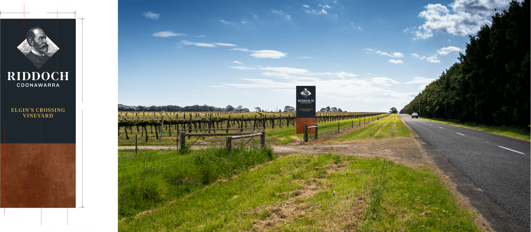 Riddoch Estate Signage | Red Jelly